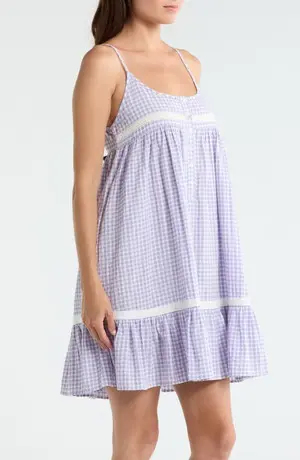 PAPINELLE Seersucker Ginngham Nightgown