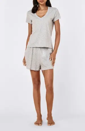 PAPINELLE Jada Organic Cotton V-neck Pajama Top