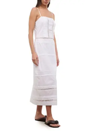 Staud Corinna Lace Detail Maxi Dress