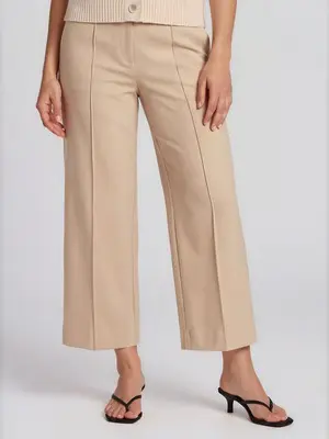MASAI COPENHAGEN Mapiana Cropped Culotte Trousers - White Pepper