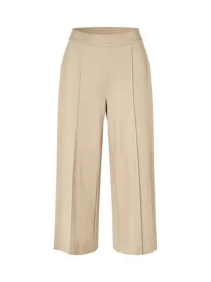 MASAI COPENHAGEN Mapiana Cropped Culotte Trousers - White Pepper