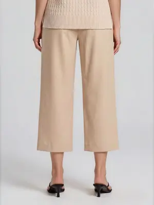 MASAI COPENHAGEN Mapiana Cropped Culotte Trousers - White Pepper