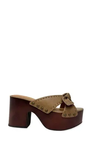 SHU SHOP Eliza Platform Slide Sandal - Camel