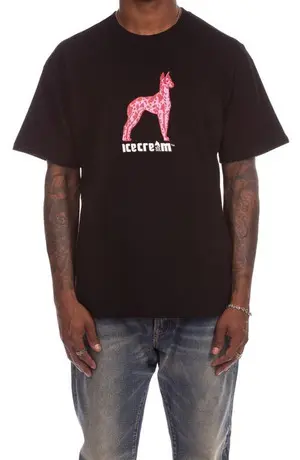 ICECREAM Fido Graphic T-shirt - Black