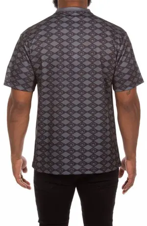 ICECREAM Frappe Short Sleeve Mesh V-neck Jersey - Black