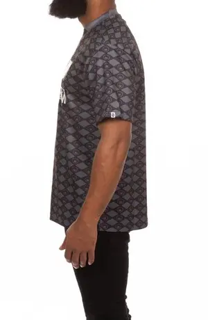 ICECREAM Frappe Short Sleeve Mesh V-neck Jersey - Black