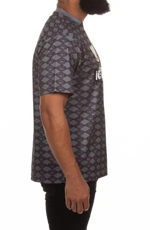 ICECREAM Frappe Short Sleeve Mesh V-neck Jersey - Black
