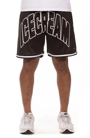 ICECREAM Dippin' Mesh Shorts - Black