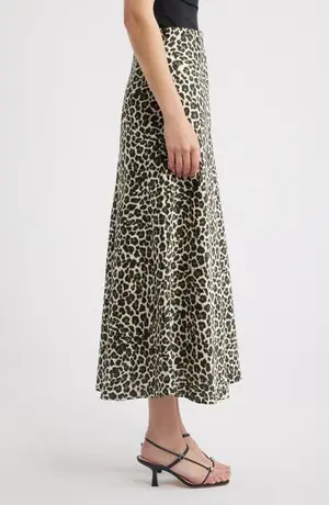 Anne Klein Print Flare Maxi Skirt
