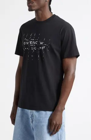 Givenchy Photographic Negative Logo Regular Fit Graphic T-shirt