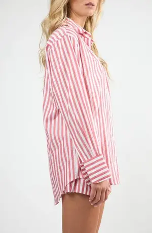 VIENS AVEC MOI The Summer Cotton Boyfriend Shirt