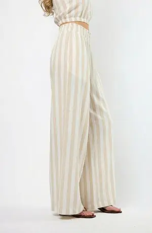 VIENS AVEC MOI The Paloma Stripe Wide Leg Pants