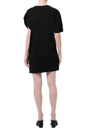 AGOLDE Roma Asymmetrical Sleeve Organic Cotton Dress