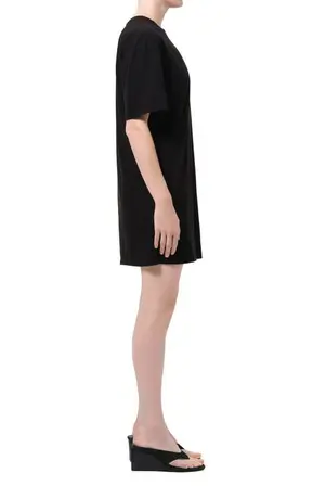 AGOLDE Roma Asymmetrical Sleeve Organic Cotton Dress