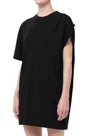 AGOLDE Roma Asymmetrical Sleeve Organic Cotton Dress