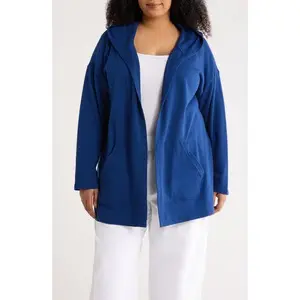 Eileen Fisher Organic Cotton Hooded Jacket - Deep Dive