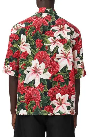 ALLSAINTS Hokkaido Floral Camp Shirt