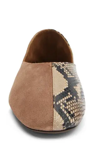 Khaite Jane Snakeskin Embossed Ballet Flat