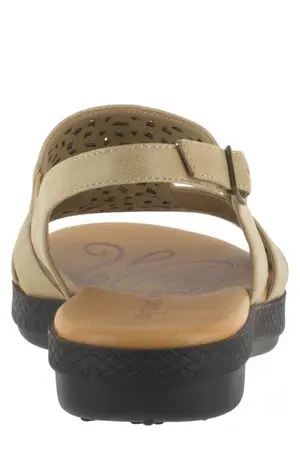 EASY WORKS BY EASY STREET Bolt Perforated Strappy Sandal