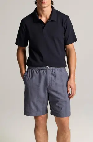 Vince Mesh Knit Polo - Coastal