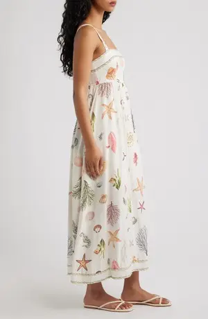 BLU PEPPER Printed Midi Sundress