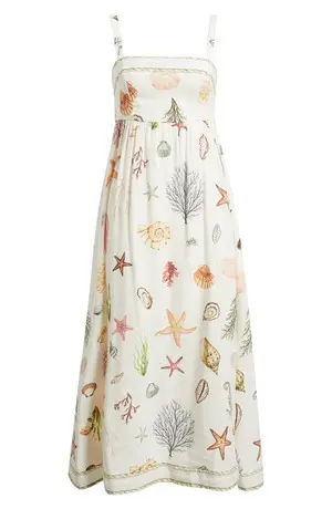 BLU PEPPER Printed Midi Sundress