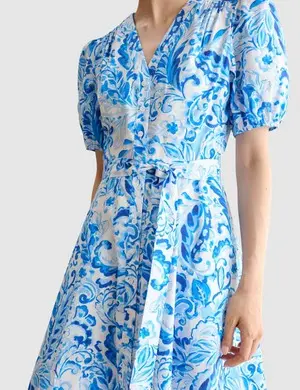 HOBBS LONDON Libby V-neck Midi Dress