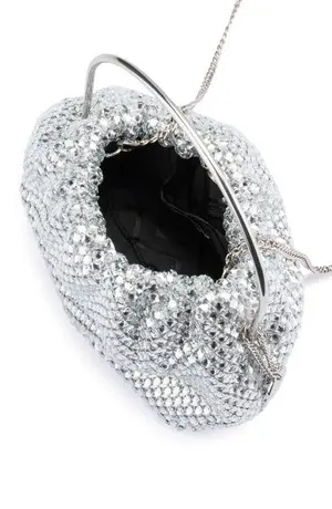 OLGA BERG Whitney Crystal Top Handle Clutch