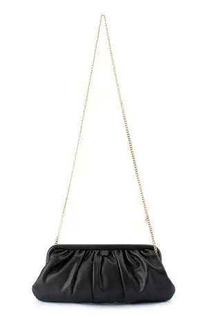 OLGA BERG Catherine Frame Clutch - Black
