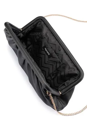OLGA BERG Catherine Frame Clutch - Black