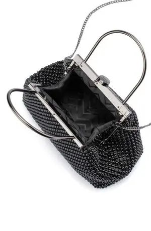 OLGA BERG Mimi Ball Mesh Frame Bag