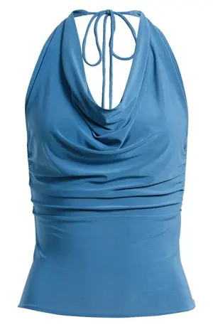BELLA VENICE Elsa Knit Cowl Halter Top