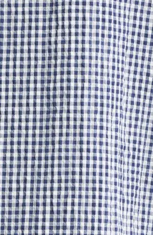 Eileen Fisher Check Stretch Cotton Jacket