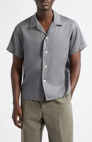SECOND / LAYER Avenue Camp Shirt - Gray