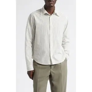 SECOND / LAYER Sherman Cotton Button-up Shirt - Stripe