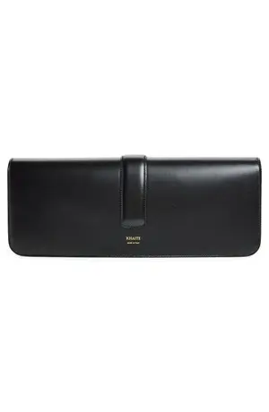 Khaite Blake Leather Clutch - Black