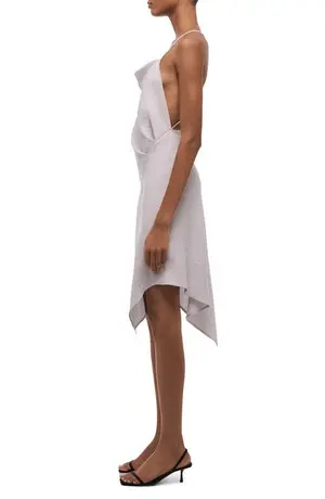 Helmut Lang Scarf Hem Knot Slipdress