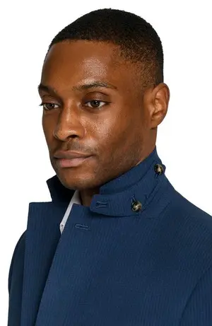 BROOKLYN BRIGADE Sterling Seersucker Blazer - Navy