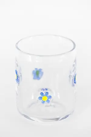 JEANNE FITZ Assorted Flowers Icon Glasses
