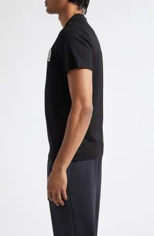 Moncler Logo Embroidered Cotton T-shirt