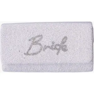 ISLAND TO EAST SIDE Bride Medium Structured Bag - White/silver