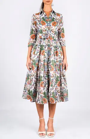 Samantha Sung Samantha Sung Pleated Shirtdress Vittoriale