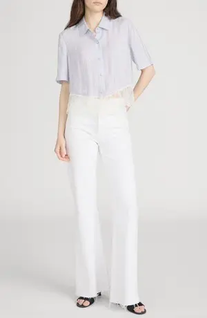 FRAME The Stripe Silk Shirt