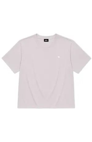 DALIX Lil Heart Relaxed Midweight Jersey Tee Orchid