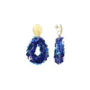 LOTT.GIOIELLI Sequin Drop Earrings - Blue