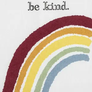 FORESIDE HOME AND GARDEN Be Kind Rainbow Multi Cotton Tea Towel