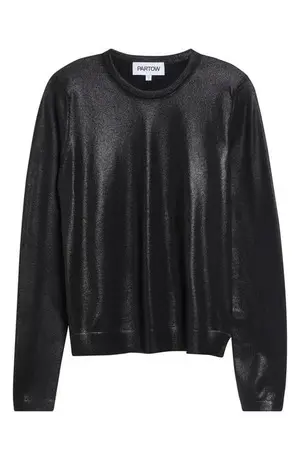 Partow Eldridge Metallic Knit Sweater