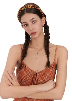 OLAH Leopard Silk Headband