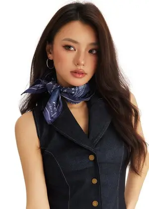 OLAH Paisley Silk Bandana Scarf