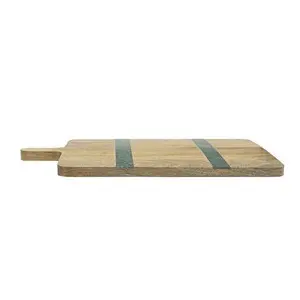 FORESIDE HOME AND GARDEN Cillian Dark Green Tall Marble Serving Board
